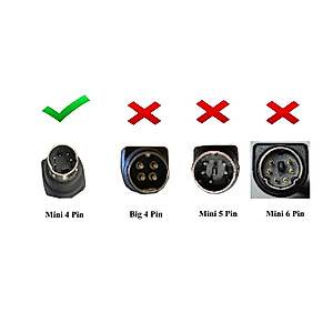 UpBright Mini 4-Pin DIN 12V 5V AC/DC Adapter Compatible with Seagate 9W2074-500 ST3160024ARK ST3160024A-RK 9W2074500 External Hard Disk Drive HDD HD 5.0V 12.0V 1.5A 2A 4Prong Power Supply Cord Charger