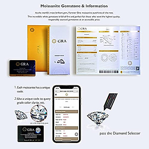 StarGems 0.23ct Double-Layer Moissanite 925 Silver Platinum Plated Band Ring B4490-0.23ct-5