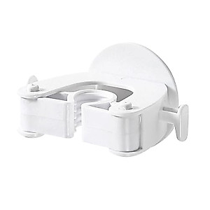 ZlxJJYY Modern Wall Mounted Mop Holder - Stylish Broom Hanger for Bathroom, Laundry Room, Kitchen, Closet - No Drill Installation, ABS Material - Space Saving Organizer