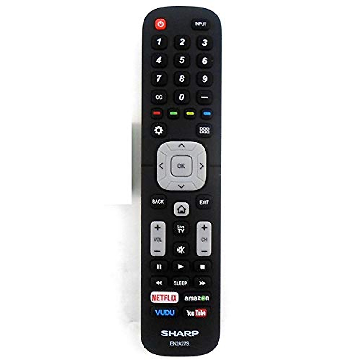 Original Sharp EN2A27S TV Remote Control For Sharp Smart LCD HDTV Televisions (Renewed)