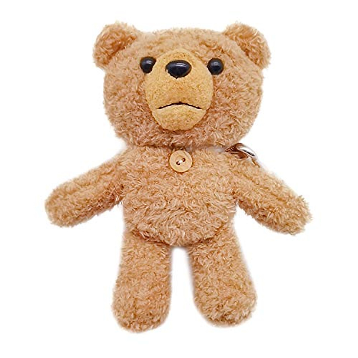 Guppy Compatible with AirPods Furry Case Girls 3D Cartoon Cute Teddy Bear Doll Plush Fluffy Warm Carrying Case Soft Protective AirPods Case Cover Accessories for AirPods 1 & 2 Light Brown