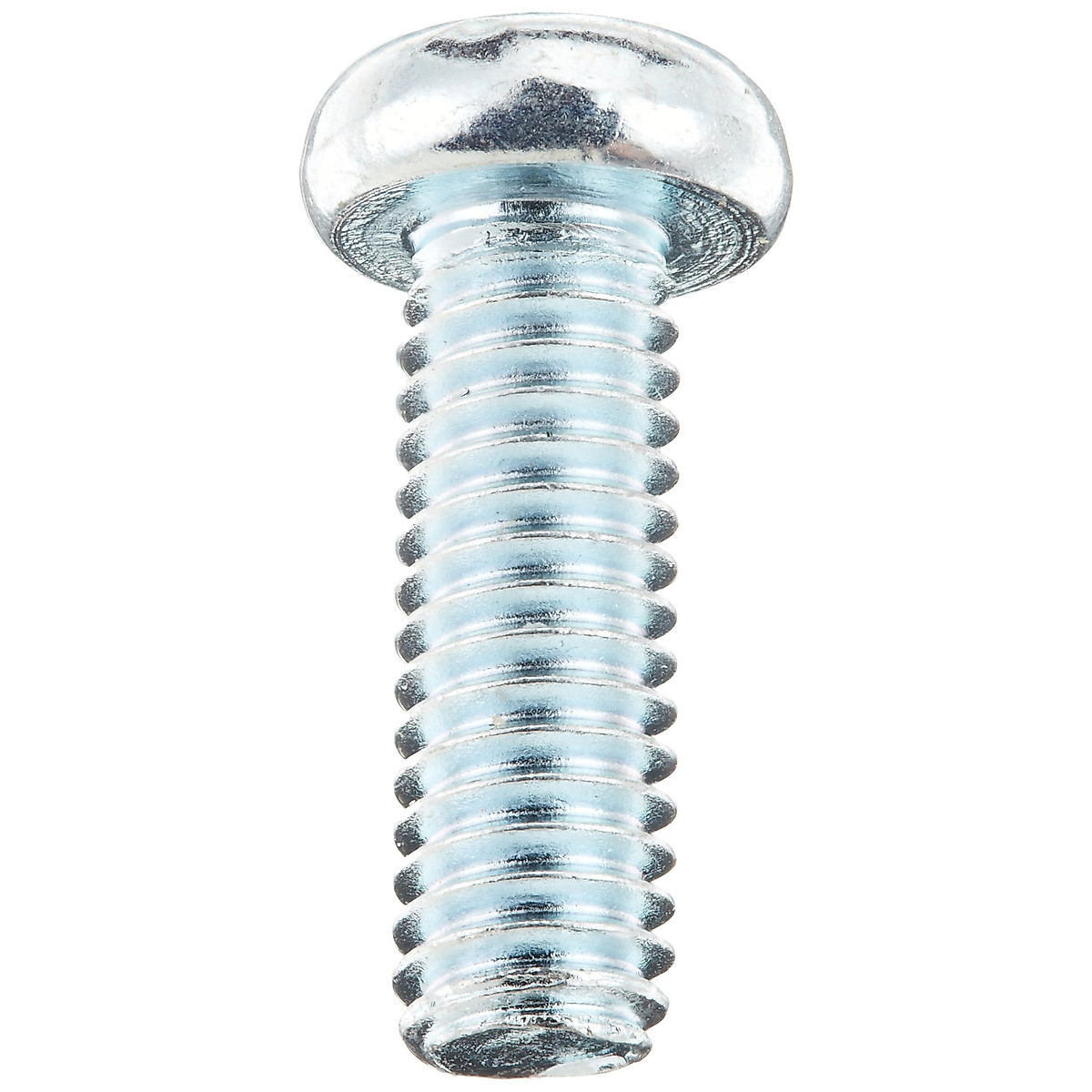 Small Parts Steel Pan Head Machine Screw, Zinc Plated, Meets JIS B1111, #2 Phillips Drive, M4-0.7 Thread Size, 12 mm Length, Fully Threaded, Imported (Pack of 50)