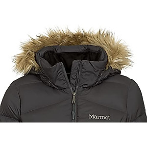 MARMOT Women's Montreal Mid-Thigh Length Down Puffer Coat, Dark Steel,Medium