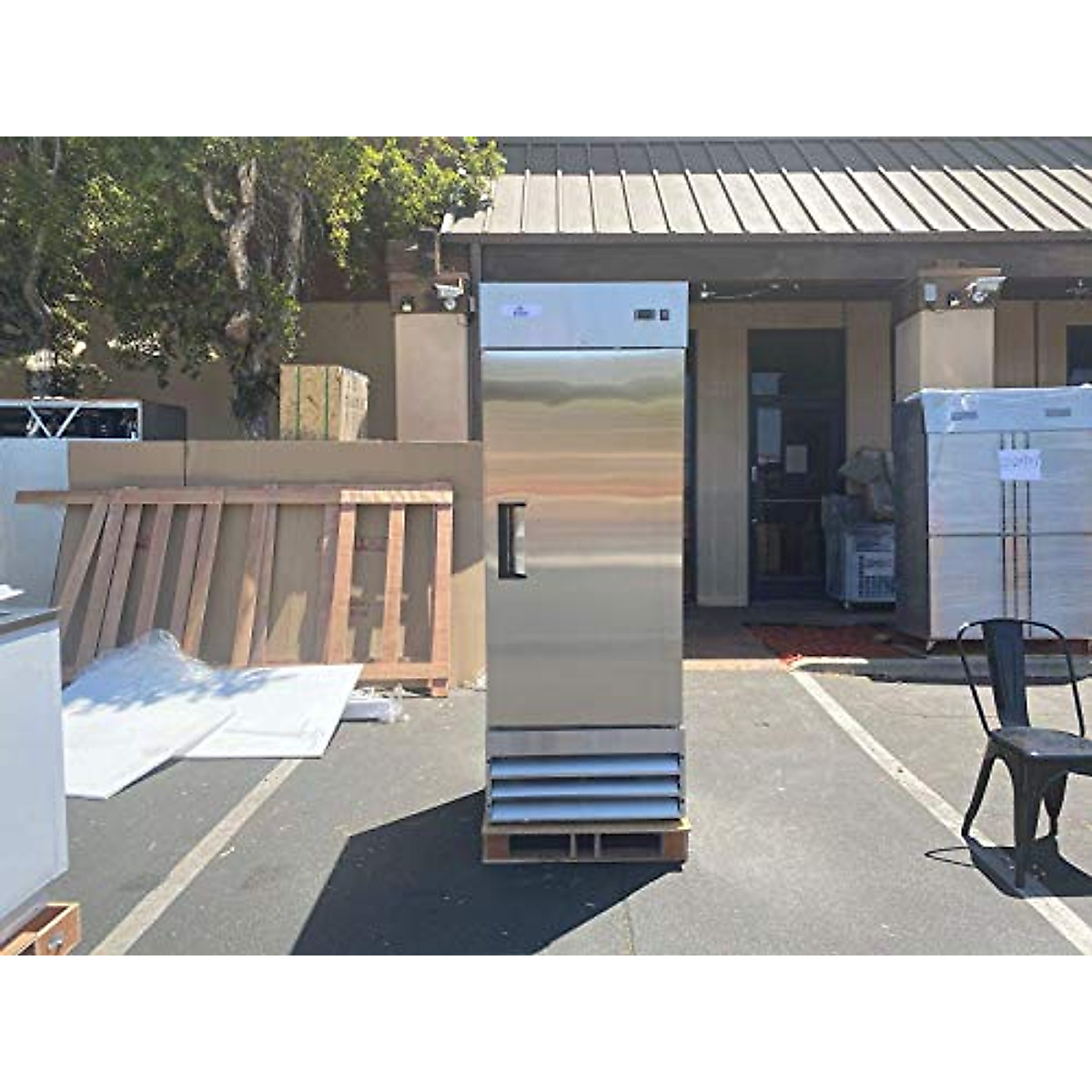 Commercial Refrigerator 1-Door Solid Upright Reach in Stainless Steel NSF 29" Width, Capacity 23 Cuft, Bottom Mounted Restaurant Quality Kitchen Cooler Fridge XB-27R-Dup-1