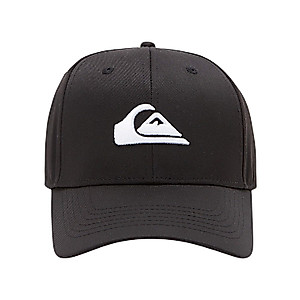 Quiksilver mens Decades Trucker Hat Baseball Cap, Black, One Size US