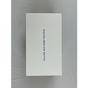 DGODRT HDMI USB KVM Switch 2 Port Selector Box for 2 Computers Share Keyboard Mouse Printer and 1 HD 4K Monitor, 2 KVM Cables Included