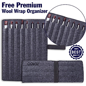 OOKU 8PCS Paint Brush Set, Watercolor Paint Brushes for Kids Adults | Round Flat Paint Brushes for Acrylic Painting, Artist Paint Brushes | Nylon Bristles for Oil Gouache Acrylic Paint Brushes