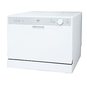 SPT SD-2202W Countertop Dishwasher with Delay Start - White