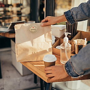 Pack of 35 Paper Bread Bags for Homemade Bread, Paper Bakery Bag for Baked Food Packaging Storage, Large Kraft Paper Bread Loaf Bag with Window Label Seal Sticker included Pack of 35,12.5x8.3x4 Inches