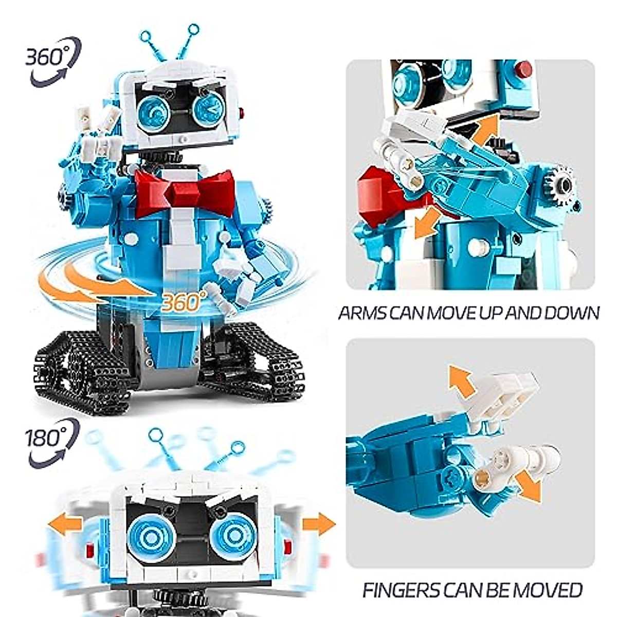 STEM Robot Building Toys for Kids Compatible with Lego Sets 3in1 Remote & APP Controlled Robot Building Kit Engineering Learning Educational Rechargeable Robot Toy Gifts for Boys Girls (726 Pcs)
