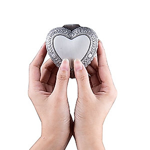 Feyarl Vintage Jewelry Box Heart Shape Trinket Box Ring Earrings Treasure Organizer Box Christmas Brithday Gift