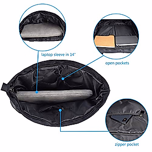 CLOUDMUSIC Shoulder Tote Bag For Women Fashion Multi-functional Bag Daily Shopping Travelling Sports Fitting Hiking(Leopard Spots)