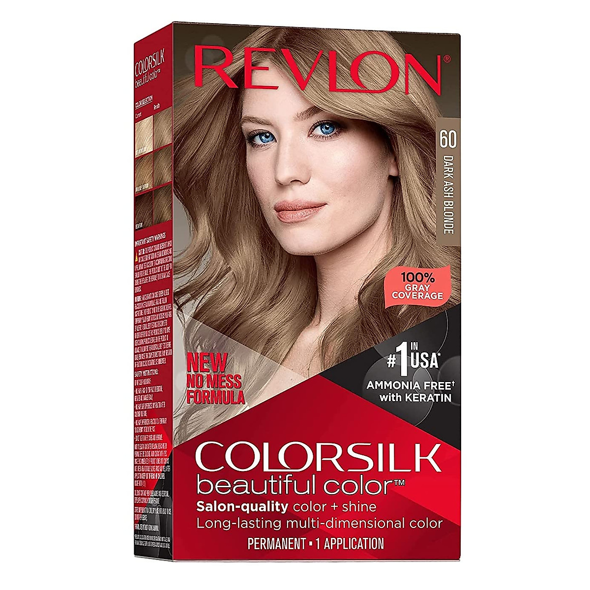 Revlon Colorsilk #60 Dark Ash Blonde (Pack of 2)