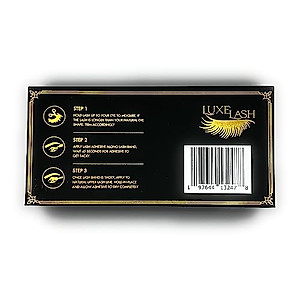 Luxe Lash Cutie - Premium Faux Mink False Eyelashes Kit with Featherlight Band, Reusable, Hypoallergenic Eyelash Extension for a Classy Natural Look, and with Effortless Application