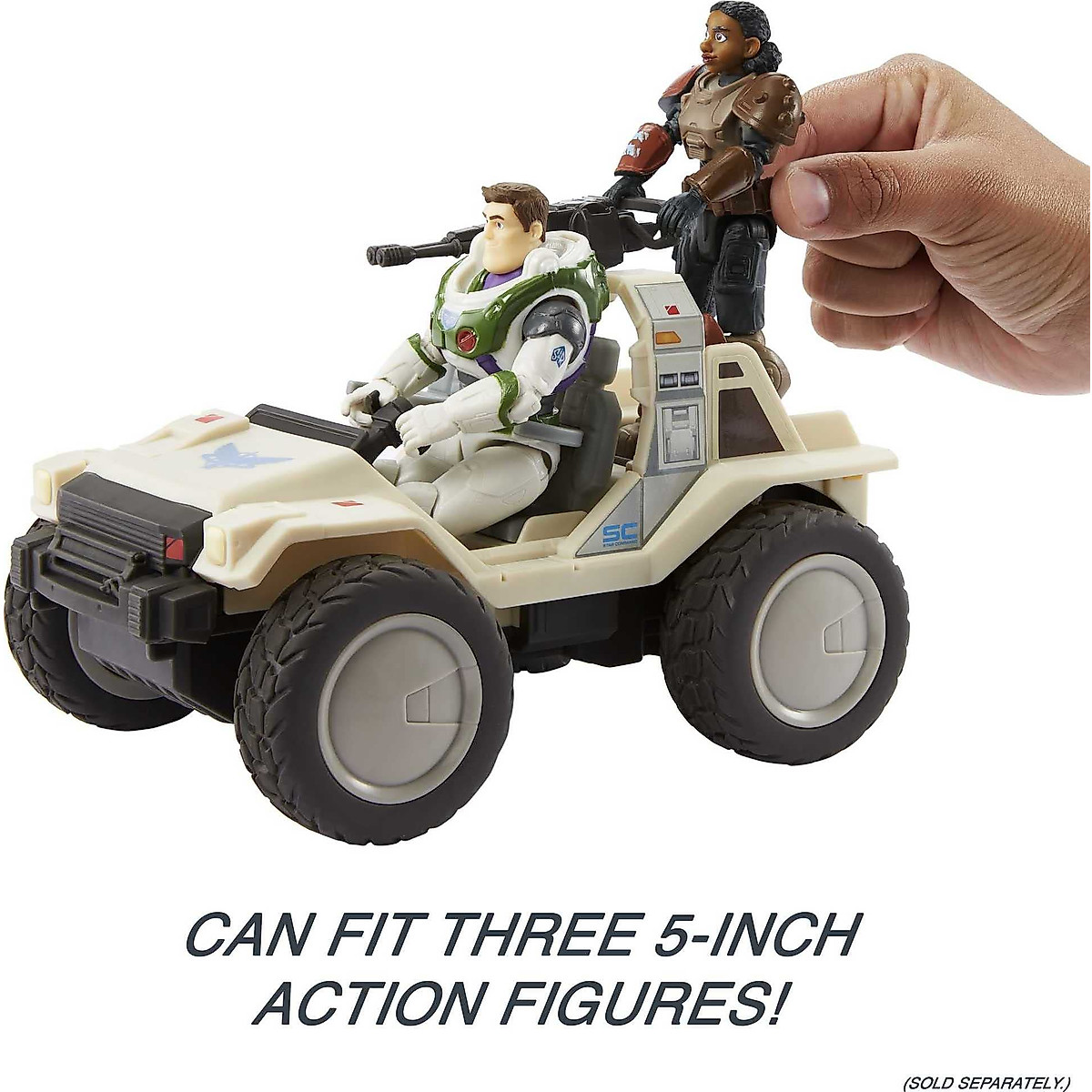 Hot Wheels Mattel Disney and Pixar RC, Remote-Control Lightyear Space Commander UTV for Collectors & Kids