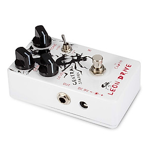 Caline Electric Guitar Effects Pedals Multi Distortion Leon Drive 9V DC White Central Station Guitar Pedal Bass Reverb Acoustic Preamp True Bypass CP-50 Guitarist Gifts