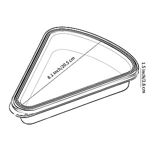 KEVJES 2-Pack Reusable Silicone Leftover Pizza Slice Storage Container with Air-tight Lids-BPA Free,Fits Single Slice up to 16”,Save Space,Refrigerator organizer(2 Red)