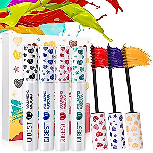 Luxsea Waterproof Colorful Mascara 7 Colors Long Lasting Mascara Lengthening Voluminous Eyeliner Charming Mascara for Eyelash Eye Makeup