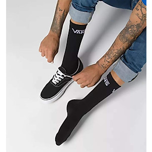 Vans | Classic Crew Socks, 3 Pair Pack (Assorted - Black, Grey, White, 9.5-13)