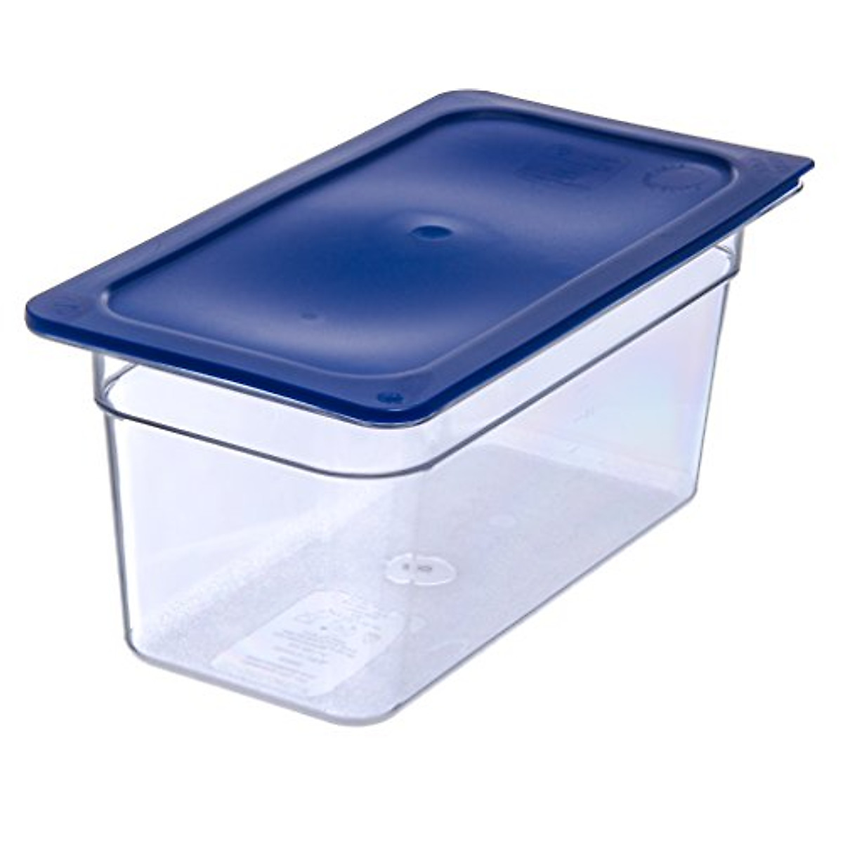 Carlisle FoodService Products 3058060 Smart Lids Third Size Polyethylene Lid, Dark Blue (Pack of 2)