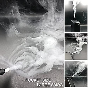 WHATAVAL Mini Foggy Machine Fogger Smoke Maker Wireless Remote Control Large Volume Generator Kit for Photography Cosplay Airflow Testing