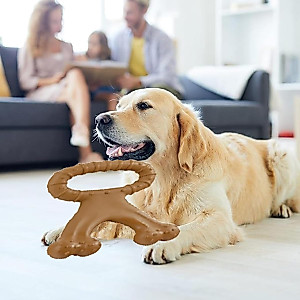 GGSTSL Dogs Toy Nylon Bone,Beef Flavor Dog Teething Chew Toys Bones,Indestructible Dog Chew Toys for Aggressive Chewers, Durable Dog Teething Chew pet Toys for Large,Middle,Small Dogs