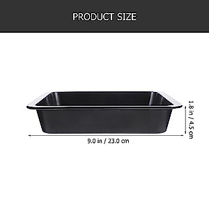 Kichvoe Baking Sheet Pans Deep Size Baking Pan Nonstick Cookie Sheet Brownie Cake Pan Bread Pan Toaster Oven Tray Bakeware Replacement for Cake Dessert Biscuit Home Cooking