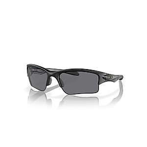 Oakley Men's OO9200 Quarter Jacket Rectangular Sunglasses, Matte Black/Grey, 61 mm