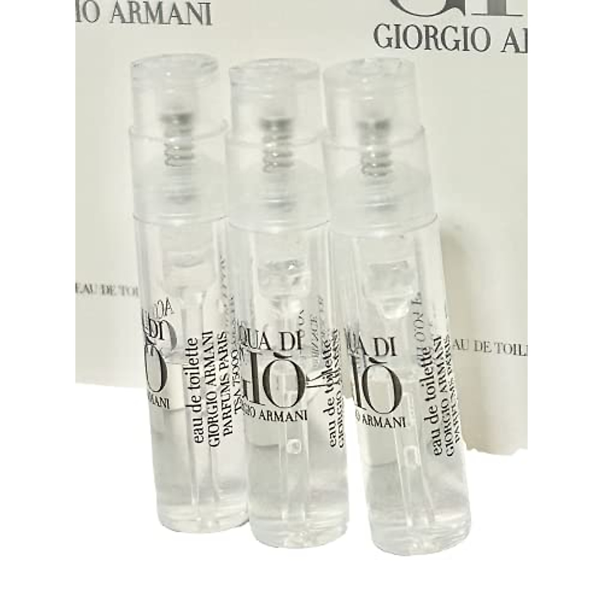 GIORGIO ARMANI Acqua Di Gio MEN EDT Sample Spray Perfume 1.2ml /.04 oz - 3 PCS set
