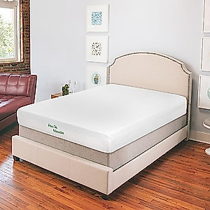 BioPEDIC 8 Inch Green Tea Infused Medium Plush Memory Foam Mattress in a Box - Fiberglass Free - Breathable Cooling Mattress - Twin XL
