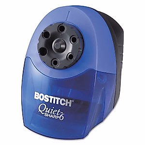 Bostitch EPS10HC QuietSharp 6 Classroom Electric Pencil Sharpener, Blue