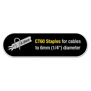 Tacwise CT-60/14mm Cable Tacker Staples (Box 5000)