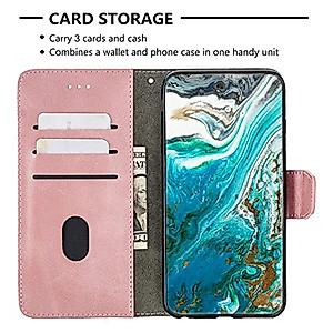 DIWOR Flip Stand Case Compatible for Vivo Iqoo Z5 Phone Case Cover PU Leather Kickstand Magnetic Wallet Case BF439-FEN