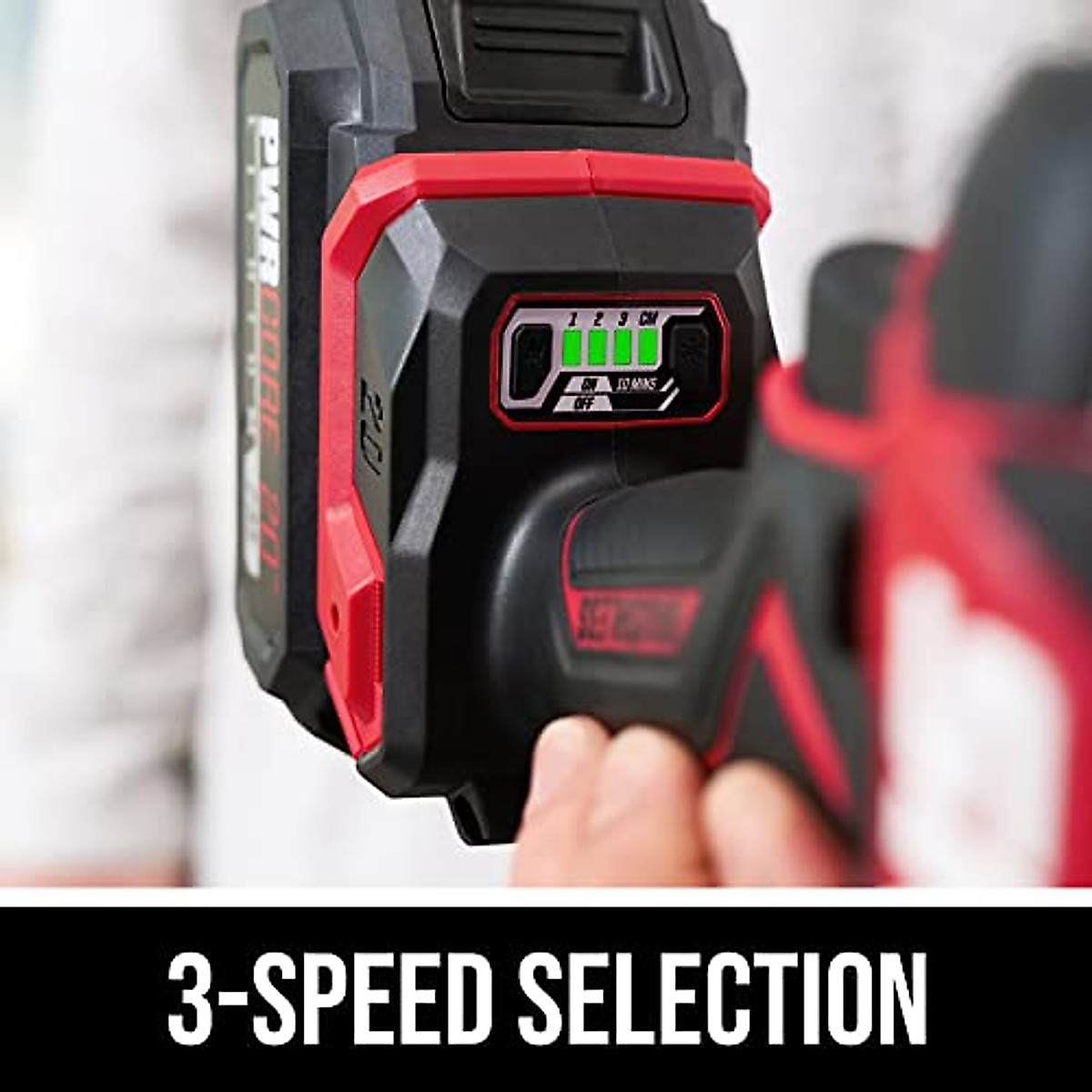 Skil PWRCORE 20 Brushless 20V 1/4 in. Hex Compact Impact Driver Kit with 3-Speed & Halo Light & One-Handed Collet Includes 2.0Ah Battery and Charger- ID6739B-10