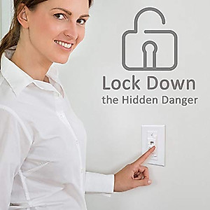 Light Switch Guard, ILIVABLE Child Proof Wall Switch Plate Protects Your Lights or Circuits from Being Accidentally Turned On or Off by Children and Adults (White, 2 Pack)