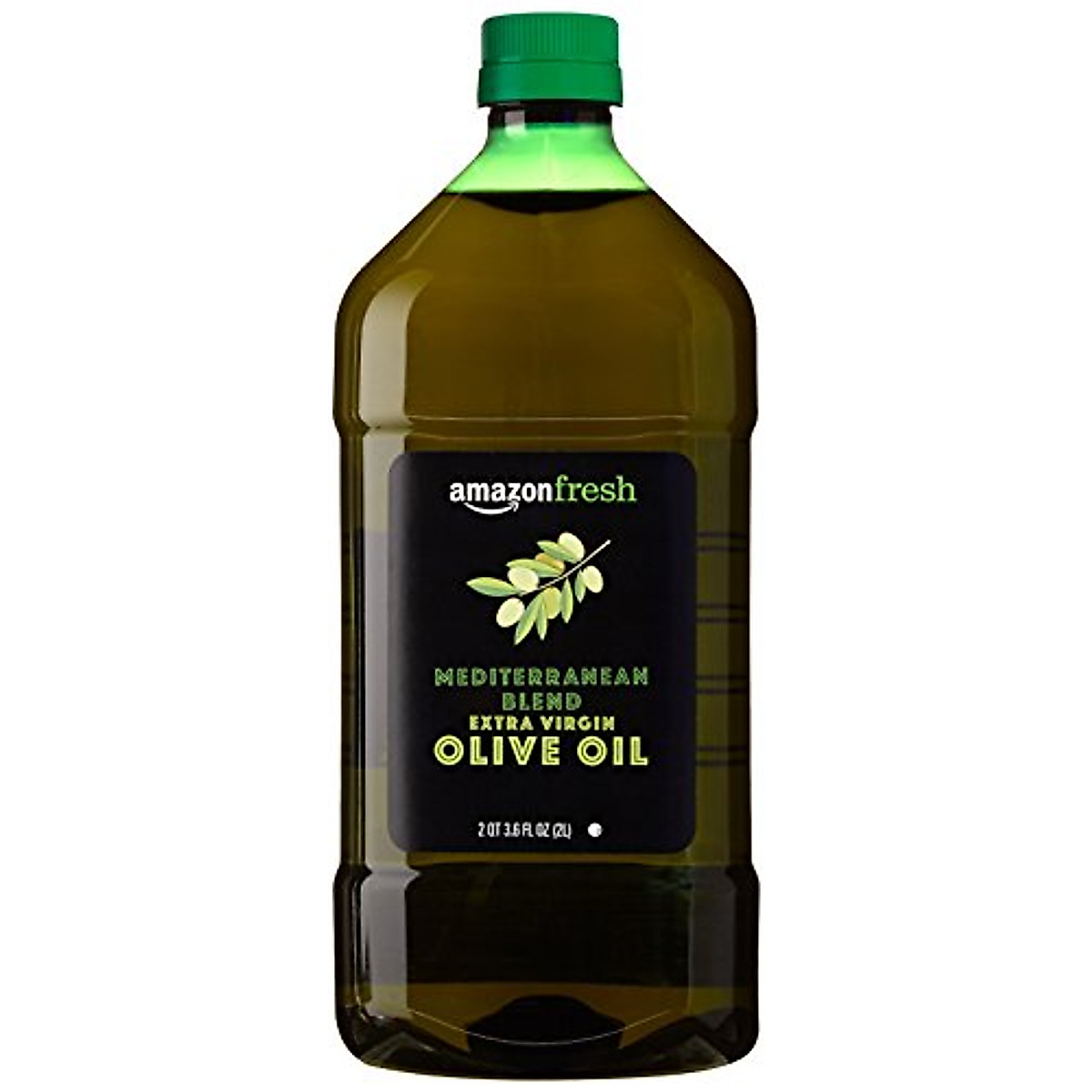 Amazon Fresh, Mediterranean Blend Extra Virgin Olive Oil, 2 Qt (2L)