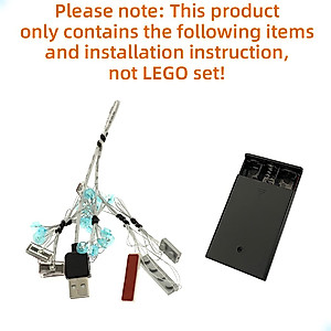 GEAMENT LED Light Kit Compatible with Lego The Little Mermaid Royal Clamshell - for 43225 Model Set (Model Set Not Included)