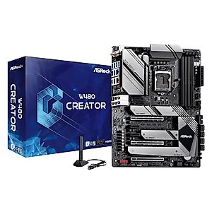 ASRock W480 Creator LGA1200/ Intel W480/ DDR4/ Quad CrossFireX/ SATA3&USB3.2/ M.2/ WiFi & Bluetooth/ATX Motherboard