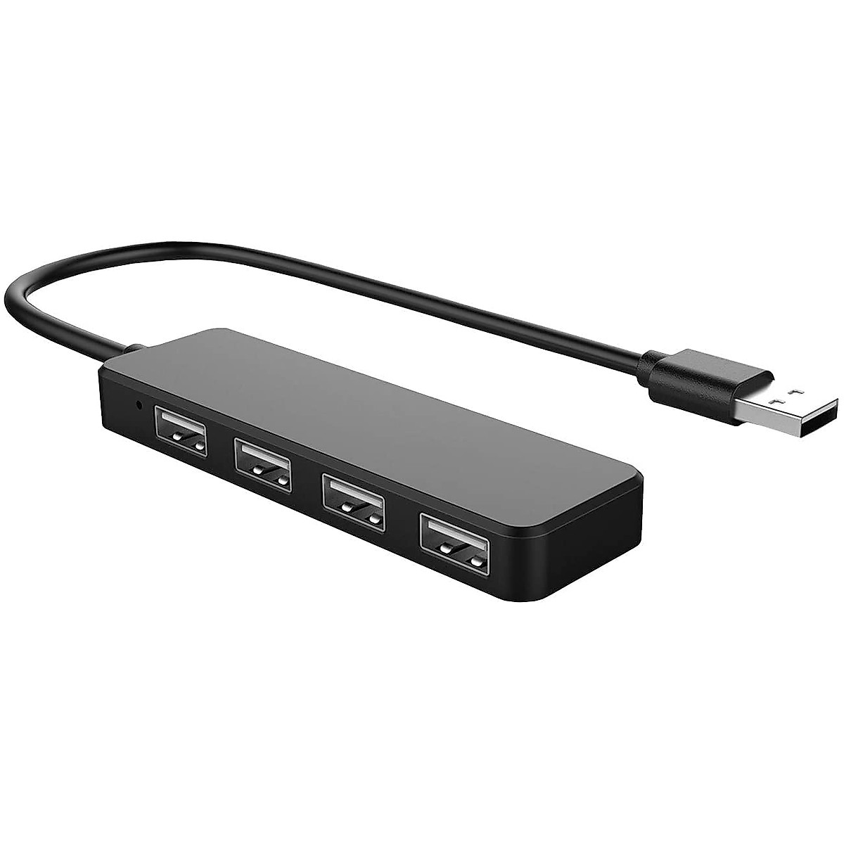 NAERSI® USB 2.0 Hub 4-Port Ultra Slim Portable USB Splitter for iMac Pro,MacBook Air,Mac Mini/Pro,Surface Pro,Notebook PC,Laptop,USB Flash Drives,and More