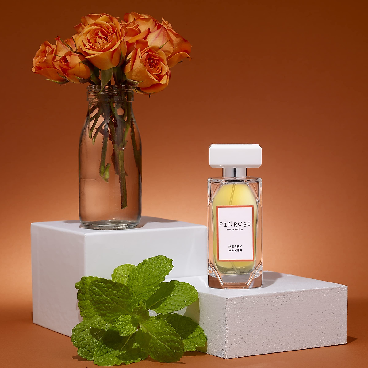 PINROSE Perfumes Merry Maker - Eau de Parfum Fragrance Spray for Women - Clean, Vegan, Cruelty-free, and Hypoallergenic Scent with Essential Oils - Notes of Nectarine, Violet, Tonka Bean, Rose, Jasmine and Musk