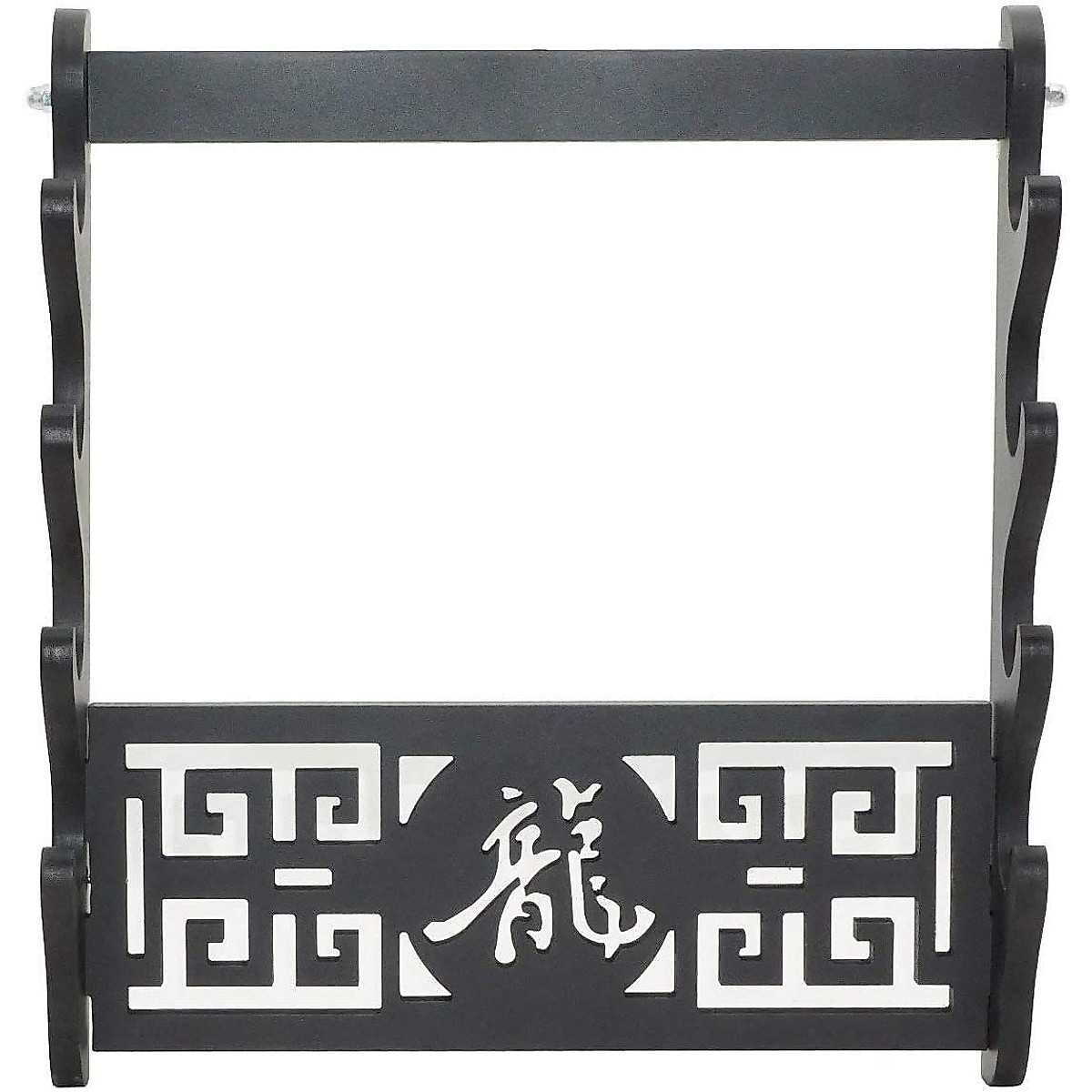 LUCKNIGHT Display Stand 4 Layer Sword Holder Wall- Mounted Sword Stand Hanger Samurai Sword and Tanto Standard Swords Display Rack Sword Stand