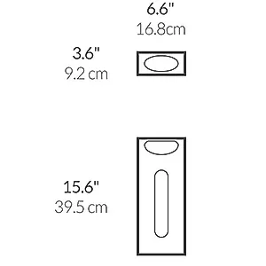 simplehuman Wall Mount Grocery Bag Dispenser, Brushed Stainless Steel
