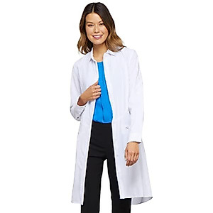 Cherokee Infinity Women Scrubs Lab Coats 40" 1401A, M, White