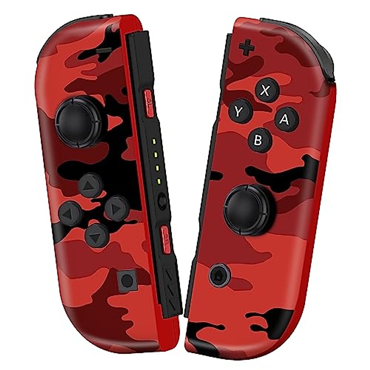 SWCTIM Joypad Controller for Nintendo Switch,Switch Controllers Joypad Supports Screenshot/Wake-up Function/Motion Control/Dual Vibration，Left Right Joypad Replacement for Switch/Lite/OLED(Camo Red)