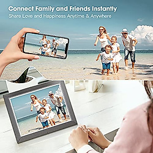NETHGROW 16.2 inch Large WiFi Digital Photo Frame - Digital Picture Frame Wall Mountable, 32GB Touch Screen Motion Sensor Auto Rotate, Send Photos via Email/App Instantly, Unlimited Cloud Storage