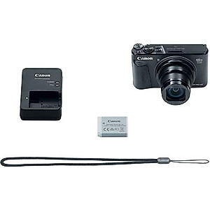 Canon PowerShot SX740 HS Digital Camera (Black) with 32GB SD Memory Card + Accessory Bundle