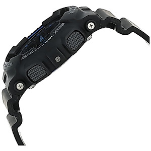 Casio G-Shock GA100-1A2 Ana-Digi Speed Indicator Black Dial Men's Watch