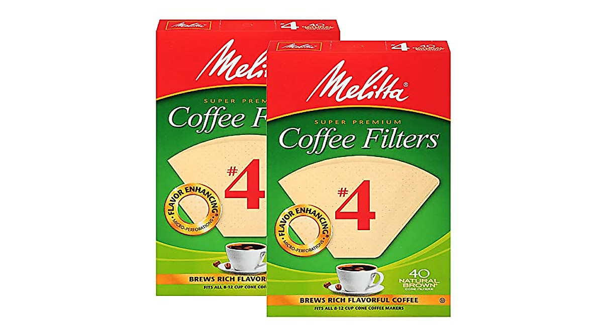 Melitta #4 Cone Coffee Filters: Easy Measure, 80 Count Pack