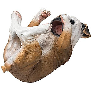 Thirsty English Bulldog Wine Bottle Holder Statue Display Stand Decorative Centerpiece for Bar or Kitchen Counter Décor As Gifts for Dog Lovers