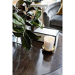 Round Clawfoot Dish — by Alice Lane Home Collection — Gold — for Home Decor, Candles, Jewelry, Perfume, Cosmetics, and Coffee Table